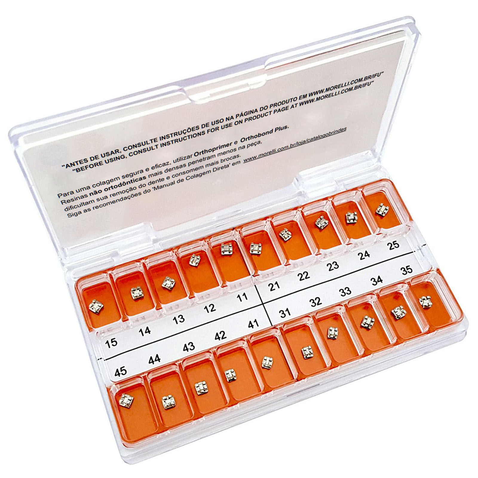 Bracket Edgewiesse Slim Metalico sin gancho Slot .022 Morelli - Orthosur